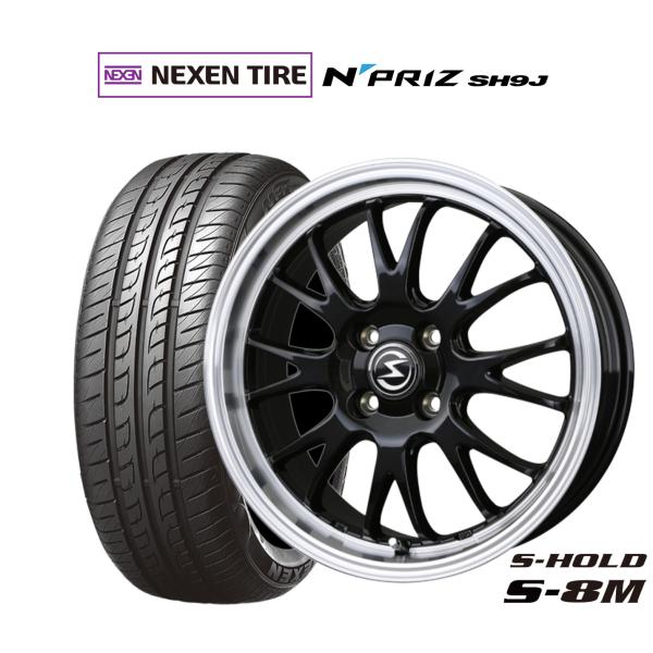 ■ホイールカラー：ブラック/リムポリッシュサイズ：15インチ 4.5JPCD/INSET：4穴100mm→+45■タイヤサイズ：165/55R15 75V シーズン：サマータイヤ■参考車種ニッサン デイズ(DAYZ) デイズルークス モコホ...