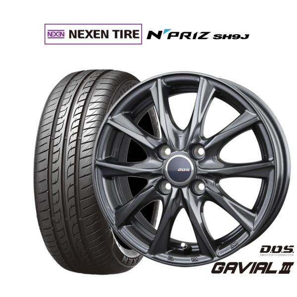 ■ホイールカラー：ディープメタルサイズ：14インチ 4.5JPCD/INSET：4穴100mm→+45■タイヤサイズ：165/55R14 72V シーズン：サマータイヤ■参考車種ニッサン NV100クリッパー オッティ クリッパー ピノ モ...