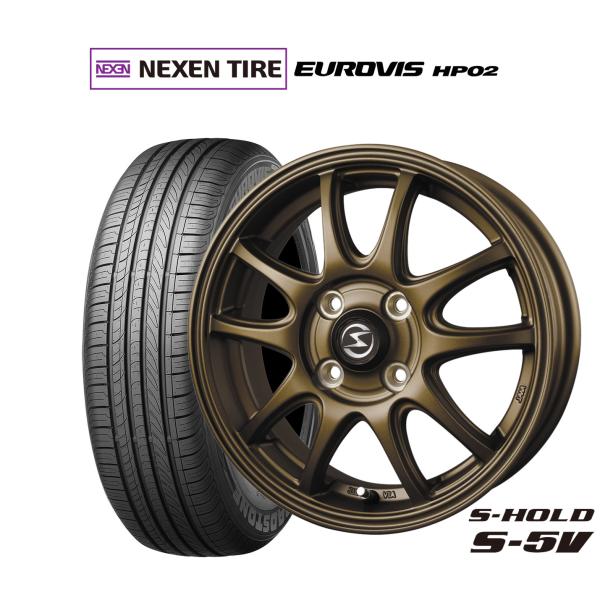 ■ホイールカラー：マットブロンズサイズ：14インチ 4.5JPCD/INSET：4穴100mm→+45■タイヤサイズ：155/65R14 75T シーズン：サマータイヤ■参考車種ニッサン デイズ(DAYZ) デイズルークス モコ ルークスホ...