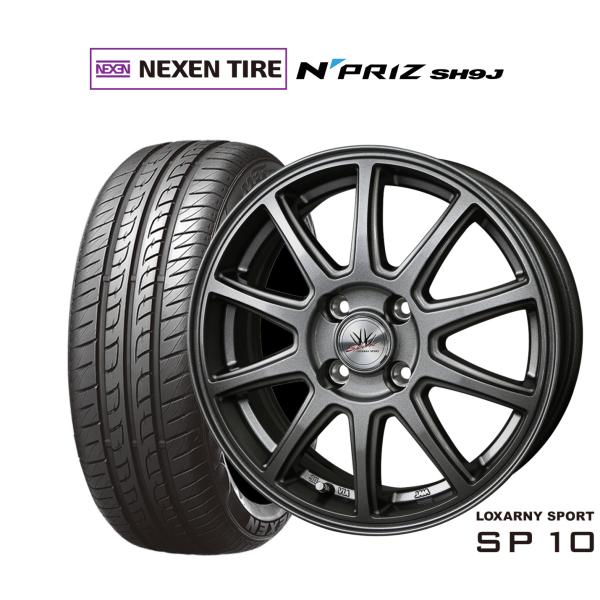 ■ホイールカラー：メタリックグレーサイズ：15インチ 4.5JPCD/INSET：4穴100mm→+45■タイヤサイズ：165/55R15 75V シーズン：サマータイヤ■参考車種ニッサン デイズ(DAYZ) デイズルークス モコホンダ N...