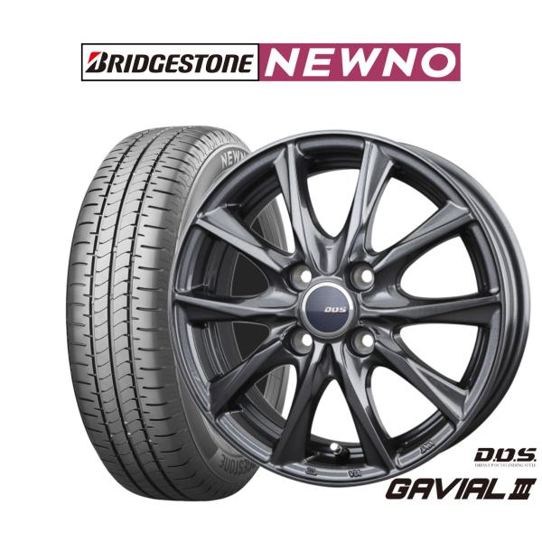 ■ホイールカラー：ディープメタルサイズ：14インチ 4.5JPCD/INSET：4穴100mm→+45■タイヤサイズ：155/65R14 75H シーズン：サマータイヤ■参考車種ニッサン デイズ(DAYZ) デイズルークス モコ ルークスホ...