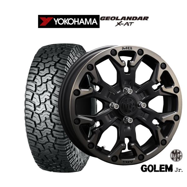 ■ホイールカラー：マットブラッククリアサイズ：14インチ 4.5JPCD/INSET：4穴100mm→+43■タイヤサイズ：155/65R14 78/75Q LT (M+S) シーズン：サマータイヤ■参考車種ニッサン サクラ デイズ(DAY...