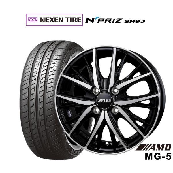 ■ホイールカラー：ブラックポリッシュサイズ：15インチ 4.5JPCD/INSET：4穴100mm→+45■タイヤサイズ：165/55R15 75V シーズン：サマータイヤ■参考車種ニッサン デイズ(DAYZ) デイズルークス モコホンダ ...