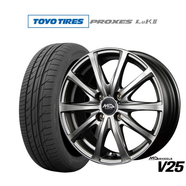 ■ホイールカラー：メタリックグレーサイズ：14インチ 4.5JPCD/INSET：4穴100mm→+45,+50■タイヤサイズ：165/60R14 75H シーズン：サマータイヤ■参考車種ニッサン NV100クリッパーリオミツビシ eKアク...
