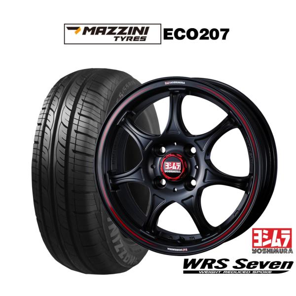 ■ホイールカラー：セミマットブラックサイズ：15インチ 5.0JPCD/INSET：4穴100mm→+45■タイヤサイズ：165/55R15 75H シーズン：サマータイヤ■参考車種ニッサン デイズ(DAYZ) デイズルークス モコホンダ ...