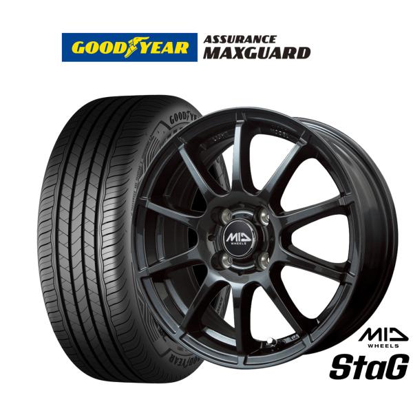■ホイールカラー：ストロングガンメタサイズ：16インチ 6.0JPCD/INSET：4穴100mm→+43■タイヤサイズ：205/60R16 92V シーズン：サマータイヤ■参考車種トヨタ ライズ(PCD:4-100)スバル レックス(PC...
