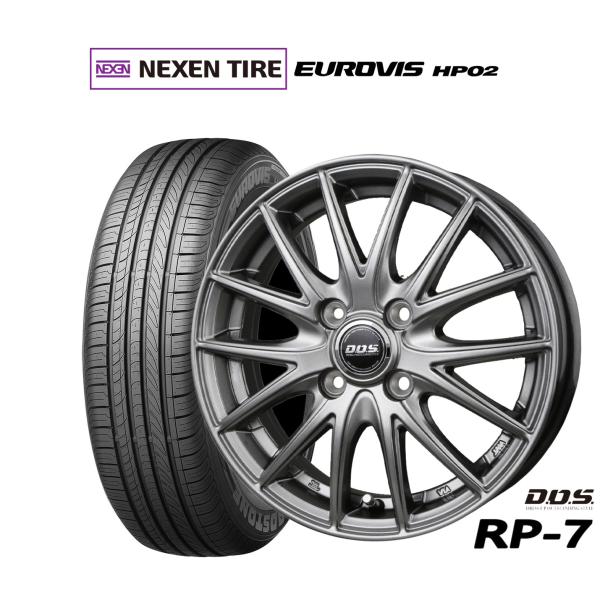 ■ホイールカラー：スピリットシルバーサイズ：14インチ 4.5JPCD/INSET：4穴100mm→+45■タイヤサイズ：155/65R14 75T シーズン：サマータイヤ■参考車種ニッサン デイズ(DAYZ) デイズルークス モコ ルーク...