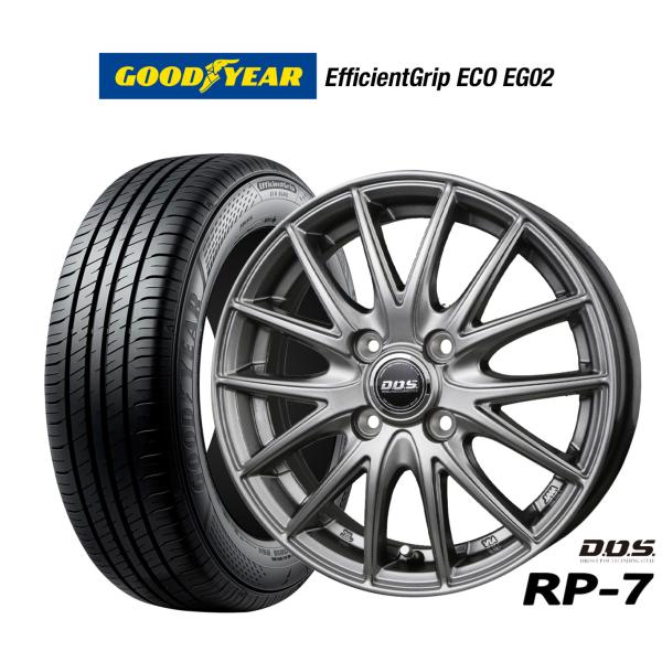 ■ホイールカラー：スピリットシルバーサイズ：14インチ 4.5JPCD/INSET：4穴100mm→+45■タイヤサイズ：155/65R14 75S シーズン：サマータイヤ■参考車種ニッサン デイズ(DAYZ) デイズルークス モコ ルーク...