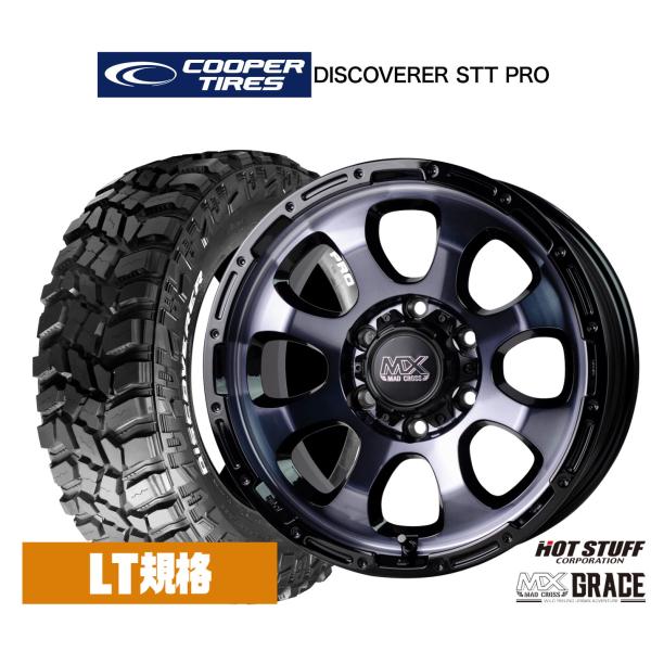 ■ホイールカラー：ブラッククリアandリムブラック(BKC/BK)(6-139)サイズ：17インチ 8.0JPCD/INSET：6穴139mm→+20■タイヤサイズ：265/70R17 121/118Q LT RWL（レイズドホワイトレター...