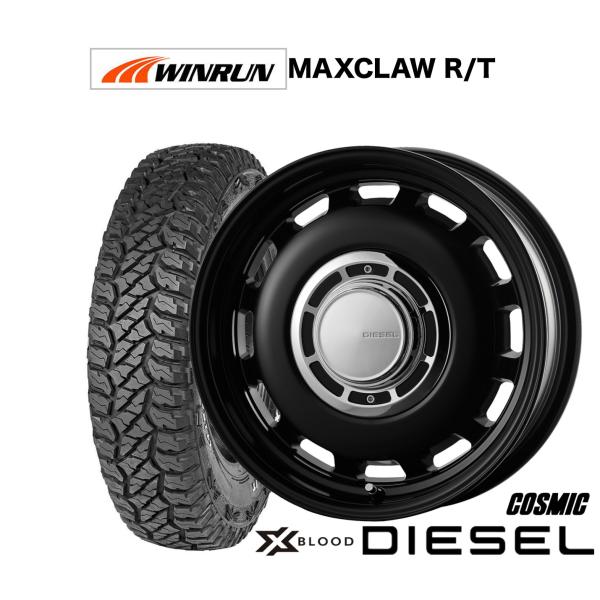 ■ホイールカラー：サテンブラックサイズ：16インチ 6.0JPCD/INSET：5穴139mm→-5■タイヤサイズ：185/85R16 105/103N LT ホワイトレター (2022年製)シーズン：サマータイヤ■参考車種スズキ ジムニー...