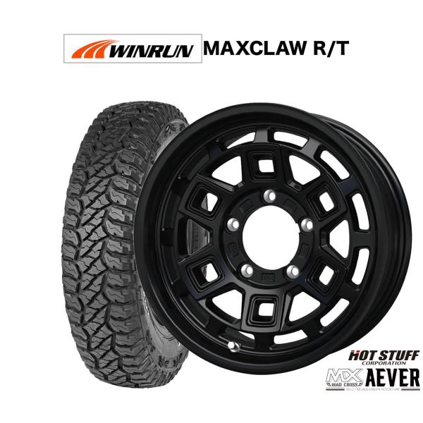 ■ホイールカラー：マットブラック(MTBK)(5-139)サイズ：16インチ 6.0JPCD/INSET：5穴139mm→±0■タイヤサイズ：185/85R16 105/103N LT ホワイトレター (2022年製)シーズン：サマータイヤ...