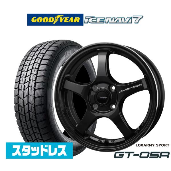 ■ホイールカラー：ガンブラック/リムエッジDCサイズ：15インチ 5.5JPCD/INSET：4穴100mm→+43■タイヤサイズ：175/65R15 84Q シーズン：スタッドレスタイヤ(冬タイヤ)■参考車種トヨタ アクア カローラアクシ...