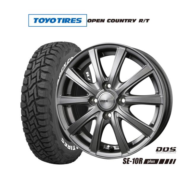 ■ホイールカラー：メタリックグレーサイズ：14インチ 4.5JPCD/INSET：4穴100mm→+45■タイヤサイズ：155/65R14 75Q ホワイトレター (M+S) シーズン：サマータイヤ■参考車種ニッサン デイズ(DAYZ) デ...