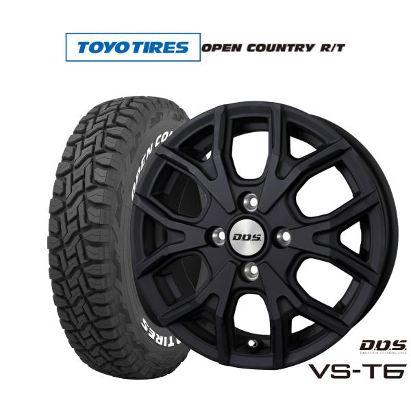 ■ホイールカラー：マットブラックサイズ：14インチ 4.5JPCD/INSET：4穴100mm→+45■タイヤサイズ：155/65R14 75Q ホワイトレター (M+S) シーズン：サマータイヤ■参考車種ニッサン デイズ(DAYZ) デイ...