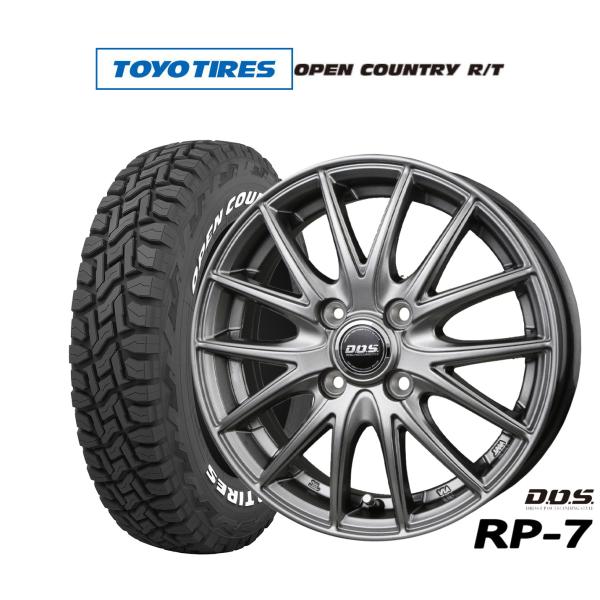 ■ホイールカラー：スピリットシルバーサイズ：14インチ 4.5JPCD/INSET：4穴100mm→+45■タイヤサイズ：155/65R14 75Q ホワイトレター (M+S) シーズン：サマータイヤ■参考車種ニッサン デイズ(DAYZ) ...
