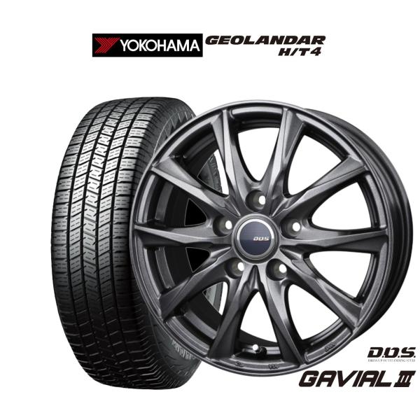 ■ホイールカラー：ディープメタルサイズ：15インチ 6.0JPCD/INSET：5穴114.3mm→+43■タイヤサイズ：215/70R15 103H XL (M+S) シーズン：サマータイヤ■参考車種ニッサン エクストレイル