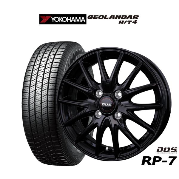 ■ホイールカラー：ガンブラックサイズ：15インチ 5.5JPCD/INSET：4穴100mm→+43■タイヤサイズ：215/70R15 103H XL (M+S) シーズン：サマータイヤ■参考車種トヨタ ライズ(PCD:4-100)ダイハツ...