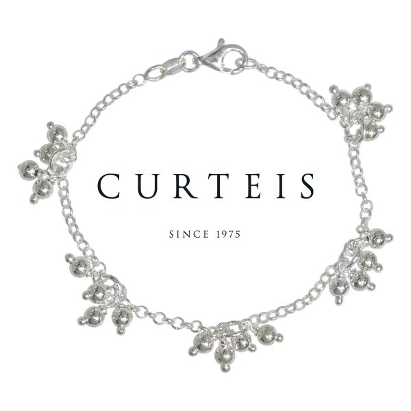 【発売日：2020年08月25日】【メール便・代引不可・ポスト投函】英国ジュエリーブランド【Curteis（カーティス）】の、シャラシャラシルバーブレスレット！手首に小さな玉モチーフが揺れるキュートなデザインです。当店ロングセラー＜ラブスプ...