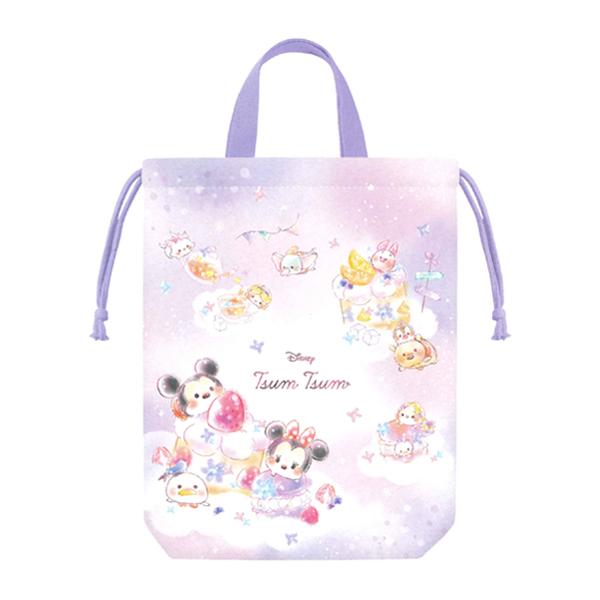 新入学・入学準備新学期アイテムコレクション ディズニー ツムツム！かわいいシューズバッグです。●サイズ：約H300×W230×D80●素材：ポリエステル●原産国：中国●重量：約80g【メール便発送可】日時指定・ラッピングはできませんのでご了...