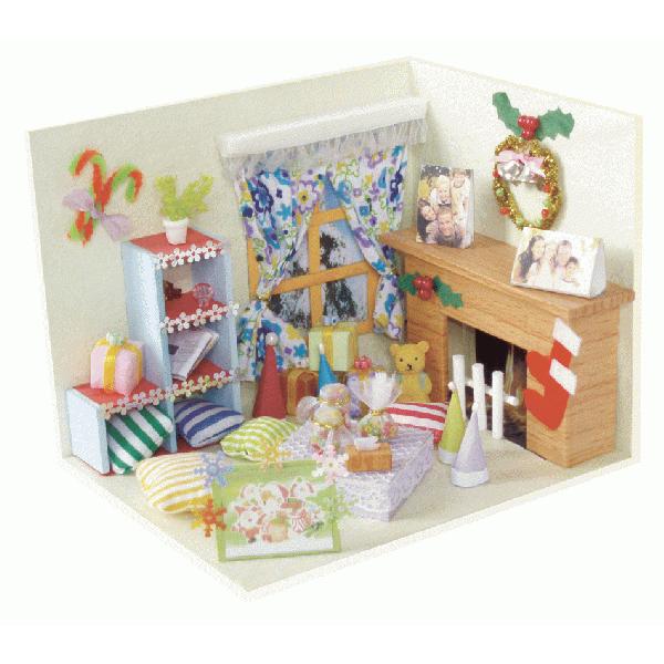 ウッドパーツ　布　ワイヤー　ドライフラワーなどで、小物や家具を作りインテリアを完成させるユニークなホビーキット【完成サイズ】約高さ135×横170×奥行130mm