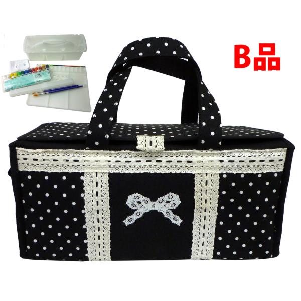 ◎こちらは新品ですが、レースの一部に汚れがあるB品になります。ご了承の上、ご購入下さい。当店オリジナルの姫系絵具セット第7弾が登場!!ナチュラル系レース×水玉柄。モノトーンで大人っぽい♪セットの水彩道具は必要なものがすべてそろっていますので...