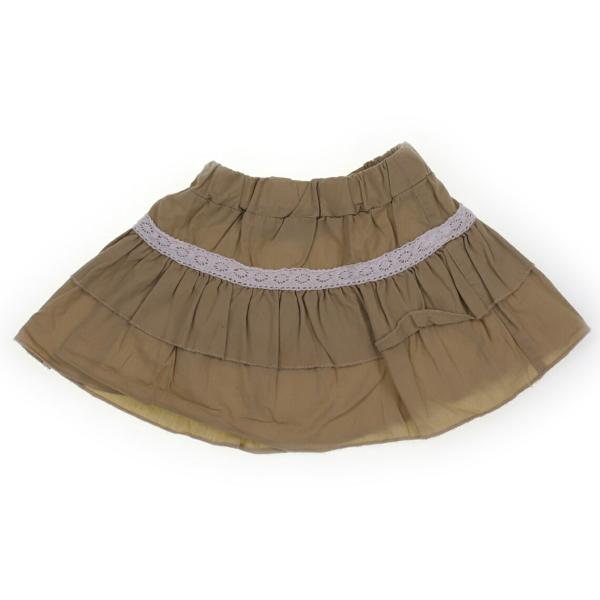 ブランド：DADWAY(ダッドウェイ)カテゴリー：スカートサイズ：90サイズ色：ベージュ　白状態：★★★記名：なしジャンル：GirlD.fesenseです。コットンシャツ地です。裏地なし。ウエストは総ゴムです。洗いざらし感があり、シワ感があ...