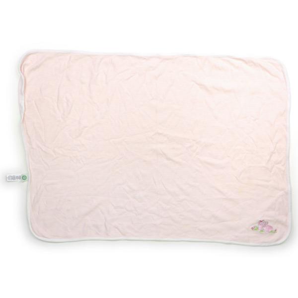 ブランド：Little Me(リトルミー)カテゴリー：おくるみ・ラップ・スリーパーサイズ：ベビー用品色：白、ピンクボーダー状態：★★記名：なしジャンル：Girl56．0×83．2cmで、カットソー生地です。右下に大きいシミがあります。