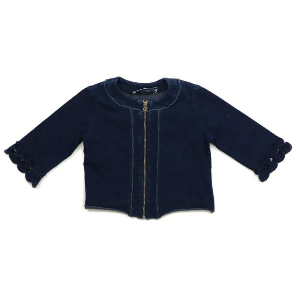 ブランド：Simonetta(シモネッタ)カテゴリー：カーディガンサイズ：100サイズ色：インディゴブルー状態：★★★記名：なしジャンル：Girlデニムカット素材。実際のサイズ表記は、4/107。薄い汚れがいくつか見られ、洗いざらし感があります。