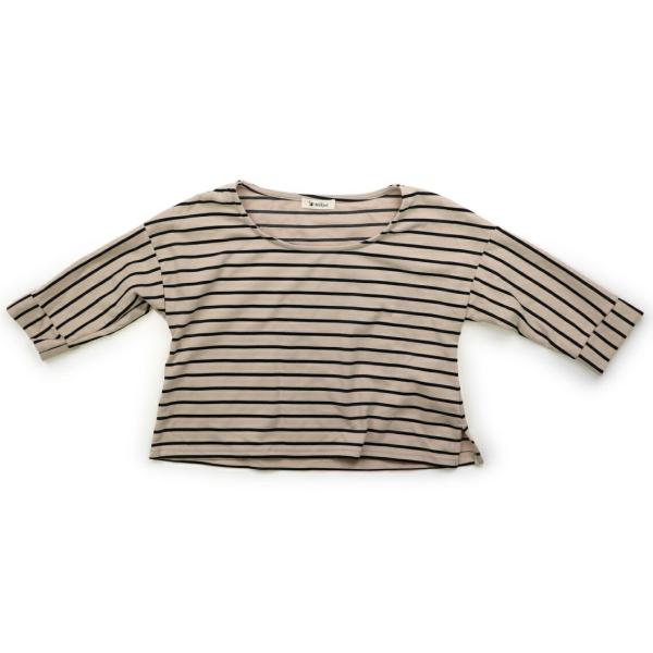 ブランド：Milk Tea(ミルクティー)カテゴリー：マタニティトップスサイズ：ママ向けアイテム色：ベージュ　黒　ボーダー状態：★★★記名：なしジャンル：Mother裄丈約54.7 cm、胸囲約49.6cm、後中心のネックポイントから着丈約...