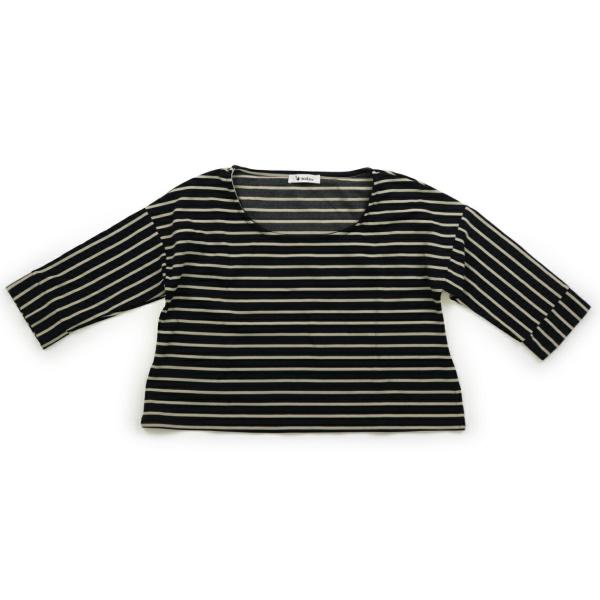 ブランド：Milk Tea(ミルクティー)カテゴリー：マタニティトップスサイズ：ママ向けアイテム色：ダークネイビー　ベージュ　ボーダー状態：★★★★記名：なしジャンル：Mother裄丈約56.3 cm、胸囲約50.8cm、後中心のネックポイ...