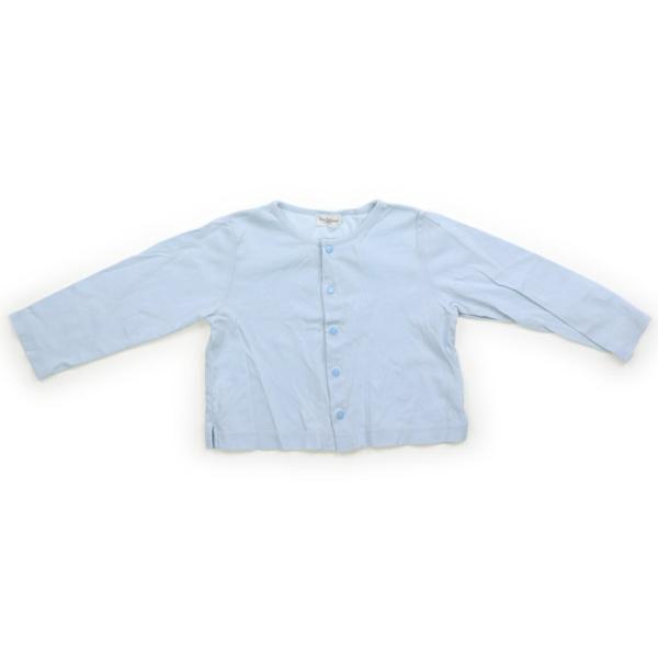 ブランド：Yves Delorme PARIS(イヴ・ドローム)カテゴリー：カーディガンサイズ：90サイズ色：水色状態：★★★記名：なしジャンル：Boy薄手のコットンレーヨン生地。シワ、やや色褪せが見られますがまだお使い頂けそうです。