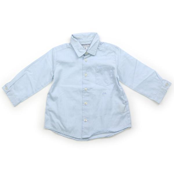 ブランド：Simonetta(シモネッタ)カテゴリー：シャツ・ブラウスサイズ：70サイズ色：水色状態：★★★記名：なしジャンル：Boy実際のサイズ表記は12。左胸にうっすらと黄色いシミがあります。