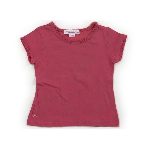 ブランド：Chateau de Sable(シャトードサーブル)カテゴリー：Tシャツ・カットソーサイズ：100サイズ色：ピンク状態：★★（返品不可）記名：なしジャンル：Girl実際のサイズ表記は4ans。全体に色あせ・毛羽立ちに伴う白っぽさ...