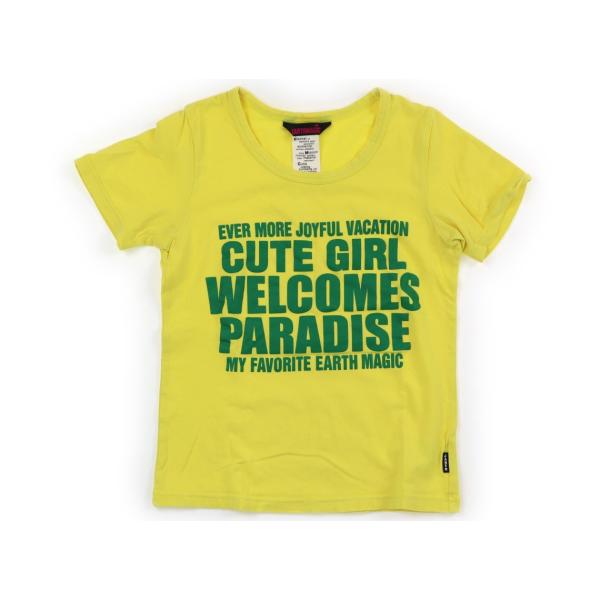 ブランド：EARTHMAGIC(アースマジック)カテゴリー：Tシャツ・カットソーサイズ：140サイズ色：黄色　緑状態：★★★記名：なしジャンル：Boy伸縮性のある薄手コットン素材。多少使用感はありますが、目立つ汚れもなくまだお使いいただけそ...