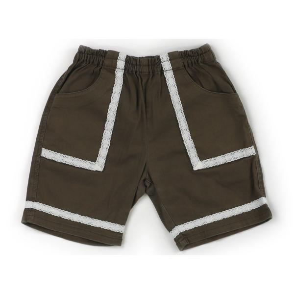 ブランド：Combimini(コンビミニ)カテゴリー：ショートパンツサイズ：90サイズ色：こげ茶状態：★★★記名：なしジャンル：Girl薄手の綿・ポリウレタン素材。ウエストは総ゴムです。全体的に毛羽立ちと色褪せあり。普段使いにいかがでしょうか。