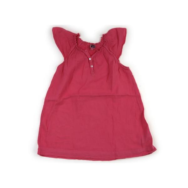 ブランド：BONTON(ボントン)カテゴリー：ワンピースサイズ：110サイズ色：ピンク状態：★★（返品不可）記名：なしジャンル：Girl6サイズ表記。綿のガーゼ風生地です。一番上のボタンがありませんが、替えボタンがあります。使用感は見られま...