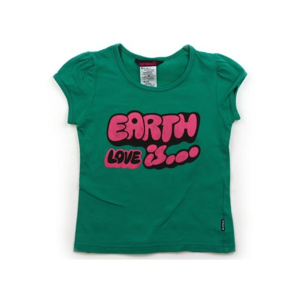 ブランド：EARTHMAGIC(アースマジック)カテゴリー：Tシャツ・カットソーサイズ：120サイズ色：グリーン状態：★★★記名：なしジャンル：Girlポリウレタンコットン。全体的に使用感がありますが目立つ汚れはなくまだお使い頂けそうです。