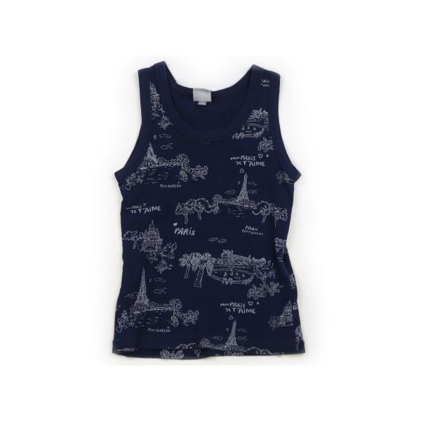 ブランド：PETIT BATEAU(プチバトー)カテゴリー：タンクトップ・キャミソールサイズ：95サイズ色：ネイビー、白状態：★★（返品不可）記名：なしジャンル：Girl品質タグにシールはがし跡のノリ残りあり。全体に白っぽく毛羽立ちが見受け...