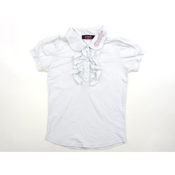 ブランド：EARTHMAGIC(アースマジック)カテゴリー：Tシャツ・カットソーサイズ：150サイズ色：ホワイト・ピンク刺繍状態：★★（返品不可）記名：なしジャンル：Girl鹿の子素材。袖口に小さな黒い毛玉あり。後身頃に、汚れがありますが、...