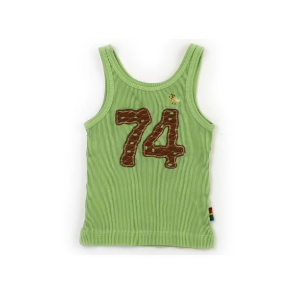 ブランド：BACK ALLEY(バックアレイ)カテゴリー：タンクトップ・キャミソールサイズ：80サイズ色：ミントグリーン状態：★★（返品不可）記名：なしジャンル：Girlリブカットソー。腹部中央に茶色い汚れがあります。まだお使い頂けそうです。