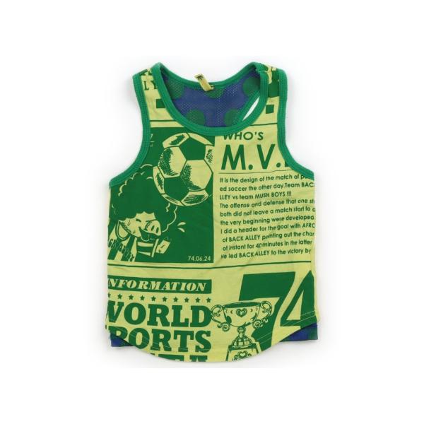 ブランド：BACK ALLEY(バックアレイ)カテゴリー：タンクトップ・キャミソールサイズ：100サイズ色：イエロー・グリーン総柄状態：★★★記名：なしジャンル：Boyドット柄のメッシュの裏地付き。目立つ汚れはなくまだお使いいただけそうです。