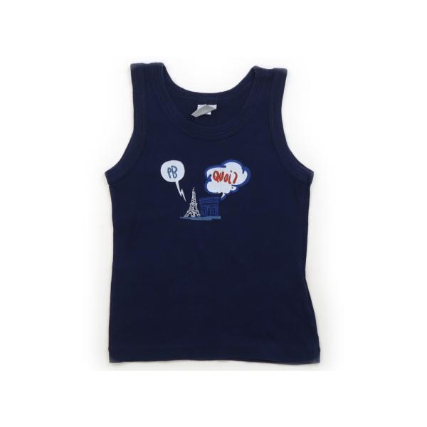 ブランド：PETIT BATEAU(プチバトー)カテゴリー：タンクトップ・キャミソールサイズ：95サイズ色：紺状態：★★（返品不可）記名：なしジャンル：Boy全体に色あせ・毛羽立ち、襟の周辺に毛玉が少しあります。普段使いにいかがでしょうか。