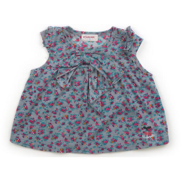 ブランド：TINKERBELL(ティンカーベル)カテゴリー：タンクトップ・キャミソールサイズ：90サイズ色：グレー・紫・青・花柄状態：★★（返品不可）記名：なしジャンル：Girlポリエステルカットソー地。全体にかなり毛玉がありますが、目立っ...