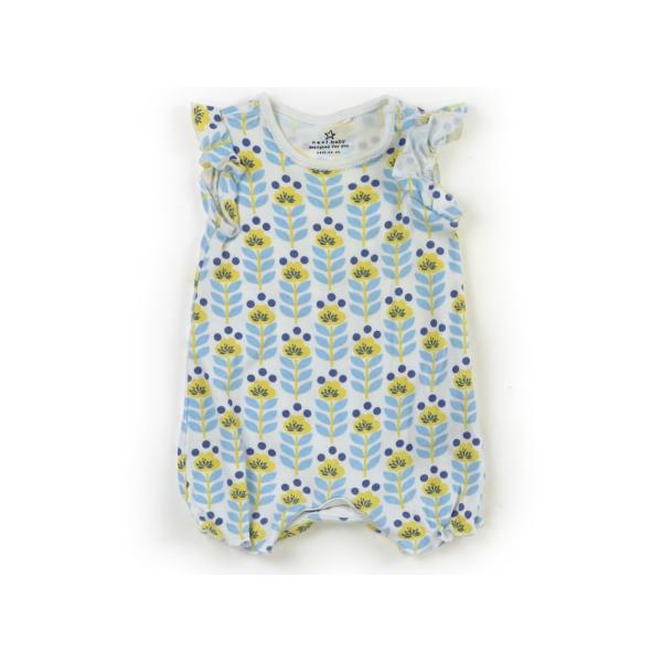 ブランド：NEXT(ネクスト)カテゴリー：カバーオールサイズ：50サイズ色：ホワイト・パステルブルー・イエローボタニカル状態：★★★記名：なしジャンル：Girl実際のサイズ表記はUP to 1mths。天竺コットン。全体的に使用感があります...