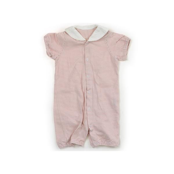 ブランド：COMME CA ISM(コムサイズム)カテゴリー：カバーオールサイズ：60サイズ色：ピンクボーダー状態：★★★記名：なしジャンル：Girl50-70cmサイズ表記。使用感が強く、衿に黄ばみが見られますが、洗い替えようにいかがでし...