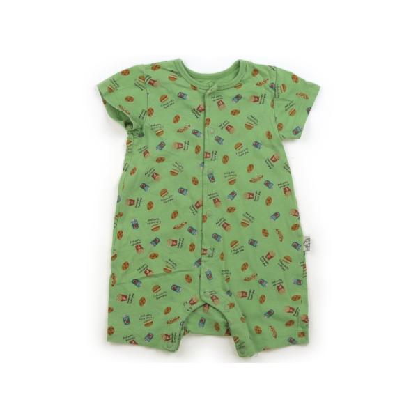 ブランド：BREEZE(ブリーズ)カテゴリー：カバーオールサイズ：80サイズ色：グリーン、ハンバーガー柄状態：★★（返品不可）記名：なしジャンル：Boy全体にかなり毛羽立ちが見受けられます。