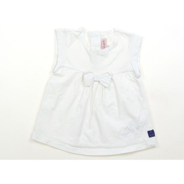 ブランド：Lili Gaufrette(リリゴーフレット)カテゴリー：Tシャツ・カットソーサイズ：80サイズ色：白状態：★★★記名：なしジャンル：Girl実際のサイズ表記は18Mです。カットソー生地です。襟ぐりにややヨレはありますが、まだま...