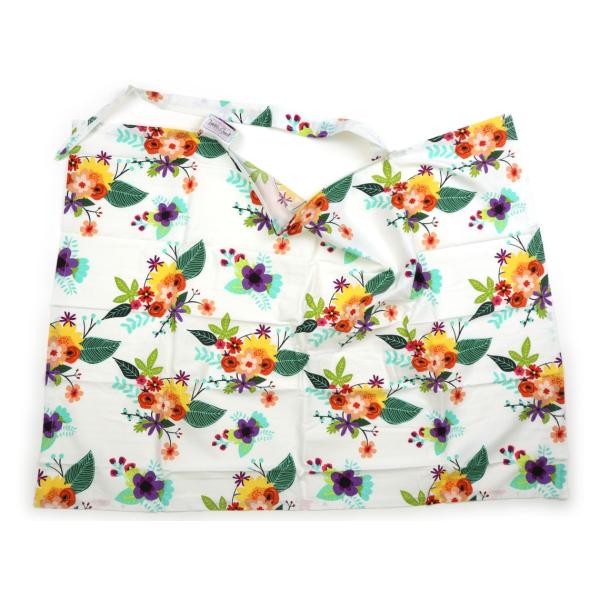 ブランド：Udder Covers(アダーカバーズ)カテゴリー：授乳ケープ・カバーサイズ：ママ向けアイテム色：白、黄色・オレンジ・緑花柄状態：N記名：なしジャンル：Mother新品タグ付きです。約61×83cm。