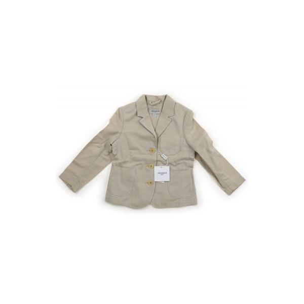 ブランド：Simonetta(シモネッタ)カテゴリー：ジャケット・ブレザーサイズ：110サイズ色：ベージュ状態：N記名：なしジャンル：Girl新品タグ付き。実際のサイズ表記は115cm。コットンとリネン配合生地、裏地はありません。