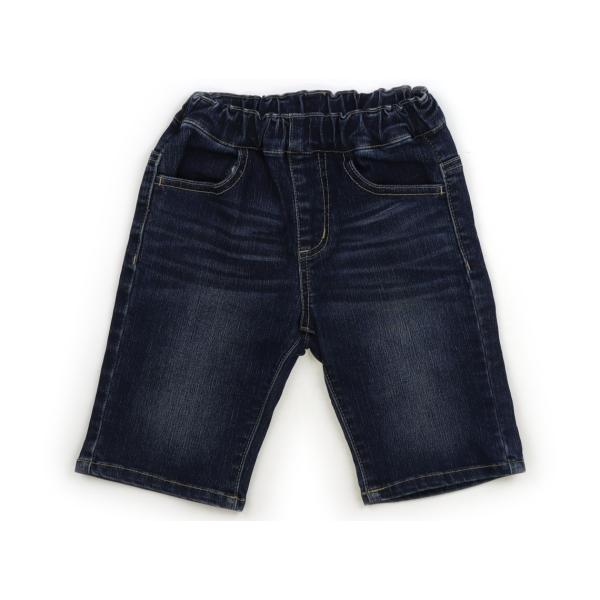 ブランド：SLAP SLIP(スラップスリップ)カテゴリー：ハーフパンツサイズ：110サイズ色：ブルー状態：★★記名：なしジャンル：Boyウエスト総ゴムです。ストレッチ性のある生地です。前身頃に黄ばみ汚れがありますが外遊び用にいかがでしょうか。